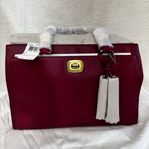 Coach | Bags | Nwt Coach Legacy Leather Chelsea Carryall Brass Deep ...